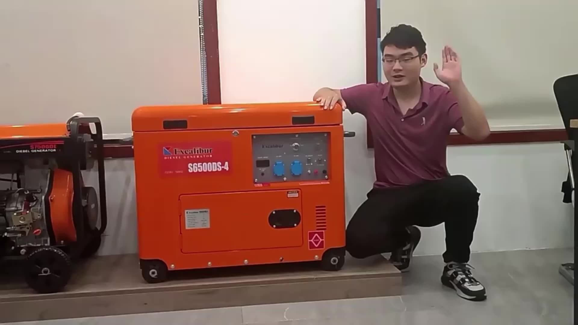 Hot Sale 5 Kva 5000 Watt 3 Phase 50hz 60hz Silent Diesel Generators ...