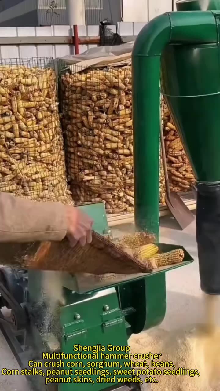 Electric Motor Diesel Engine Driving Maize Straw Wood Sawdust Making ...
