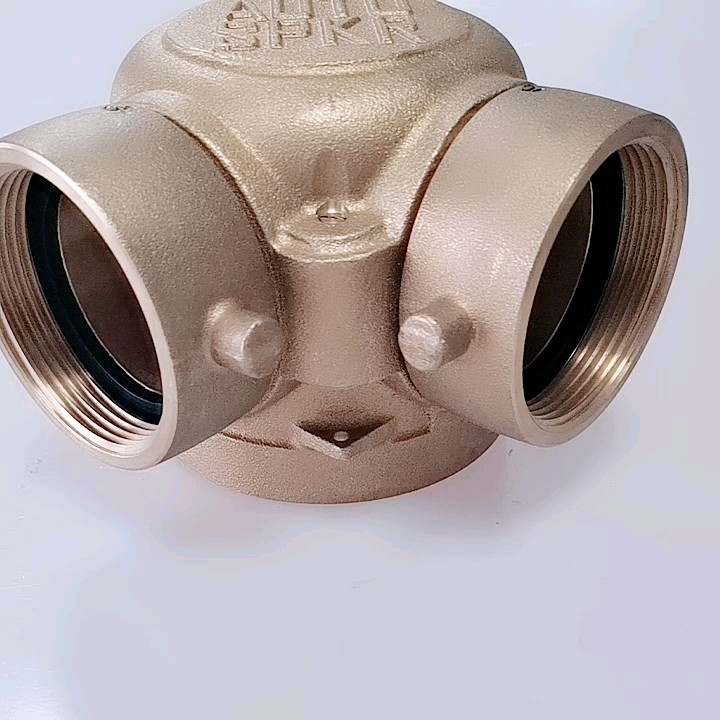Ul/fm 4"*2.5" Cast Brass Siamese Connection With Clapper Angle Body Fdc ...