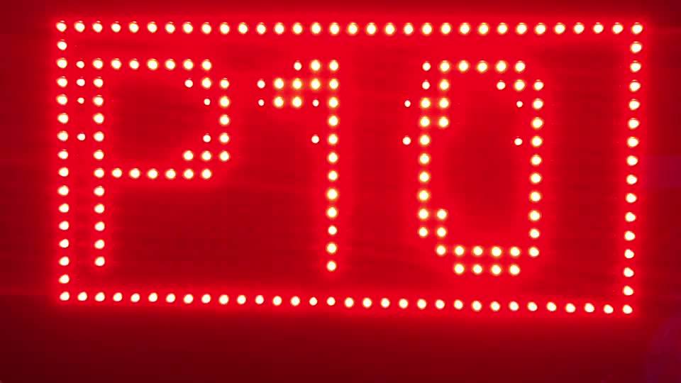 Single Red Color P10 Outdoor Led Display Module 320* 160mm Hub12 Led ...