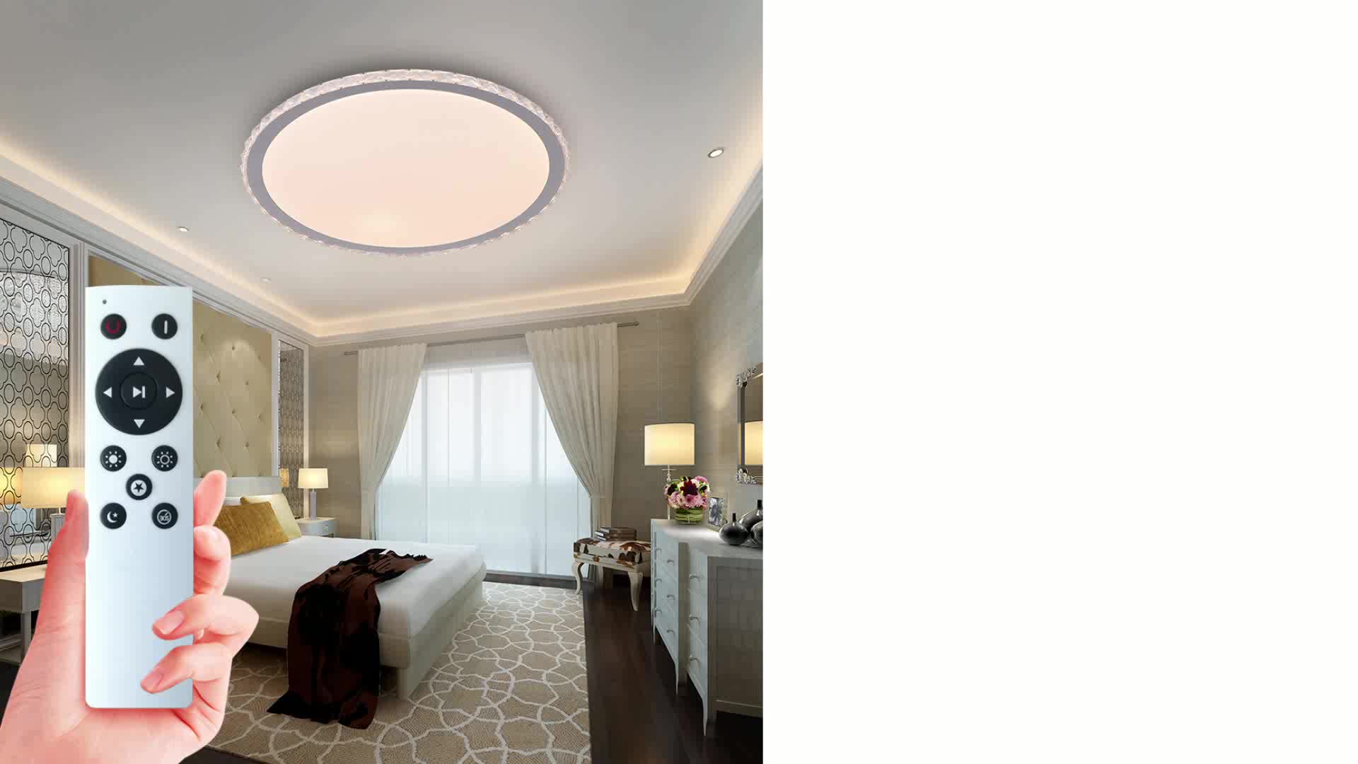 360 Degree Led Ceiling Light With Remote 24w 36w 300mm-500mm Ip54 ...
