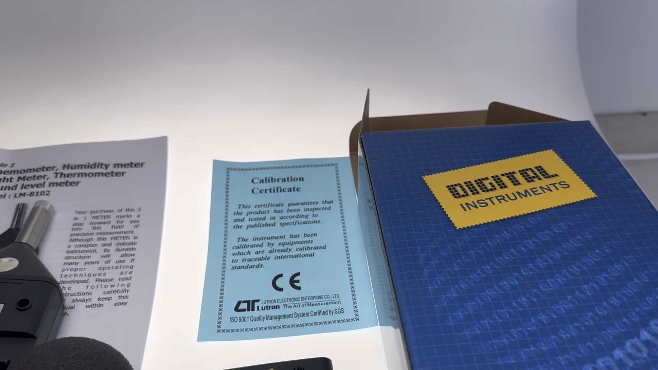 Lutron Lm-8102 Digital Sound,Anemometer,%rh,Temp. Type K,Light Meter ...