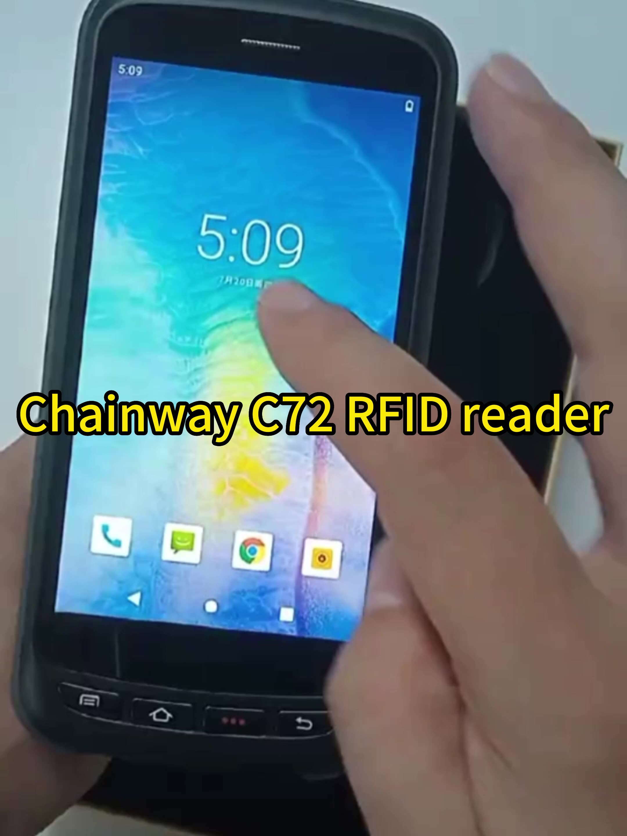 Portable Chainway C72 Rfid Scanner Android Wireless Long Range Handheld Uhf Rfid Reader For ...