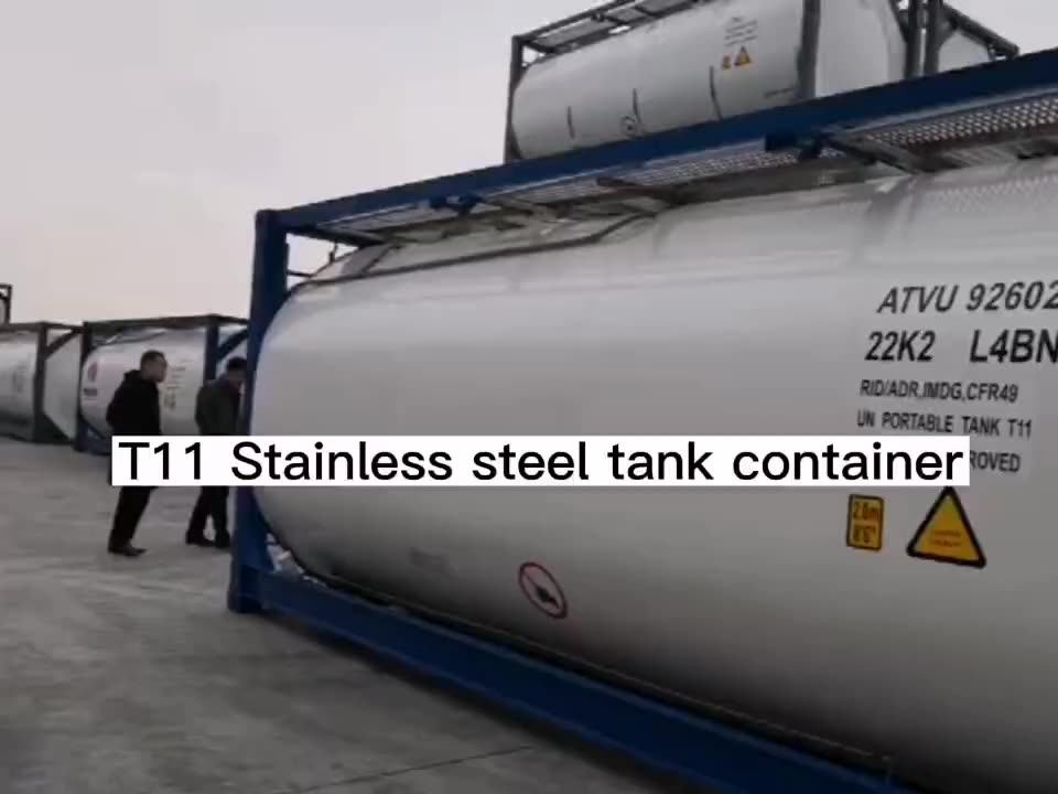 Asme Iso 20ft T11 Tank Container For Food Oil/syrup/ Beer Fermentation ...