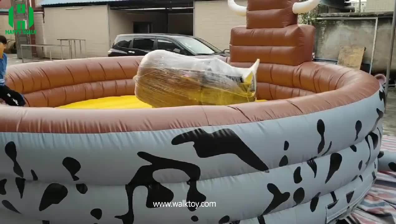 Custom Crazy Inflatable Rodeo Bull Interactive Games Outdoor Rodeo Bull ...