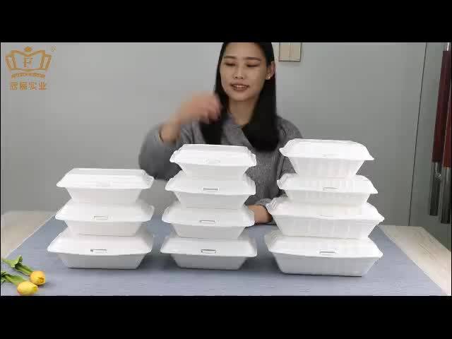 1400ml Disposable Foam Food Container Food Grade Ps Material Foam Food ...