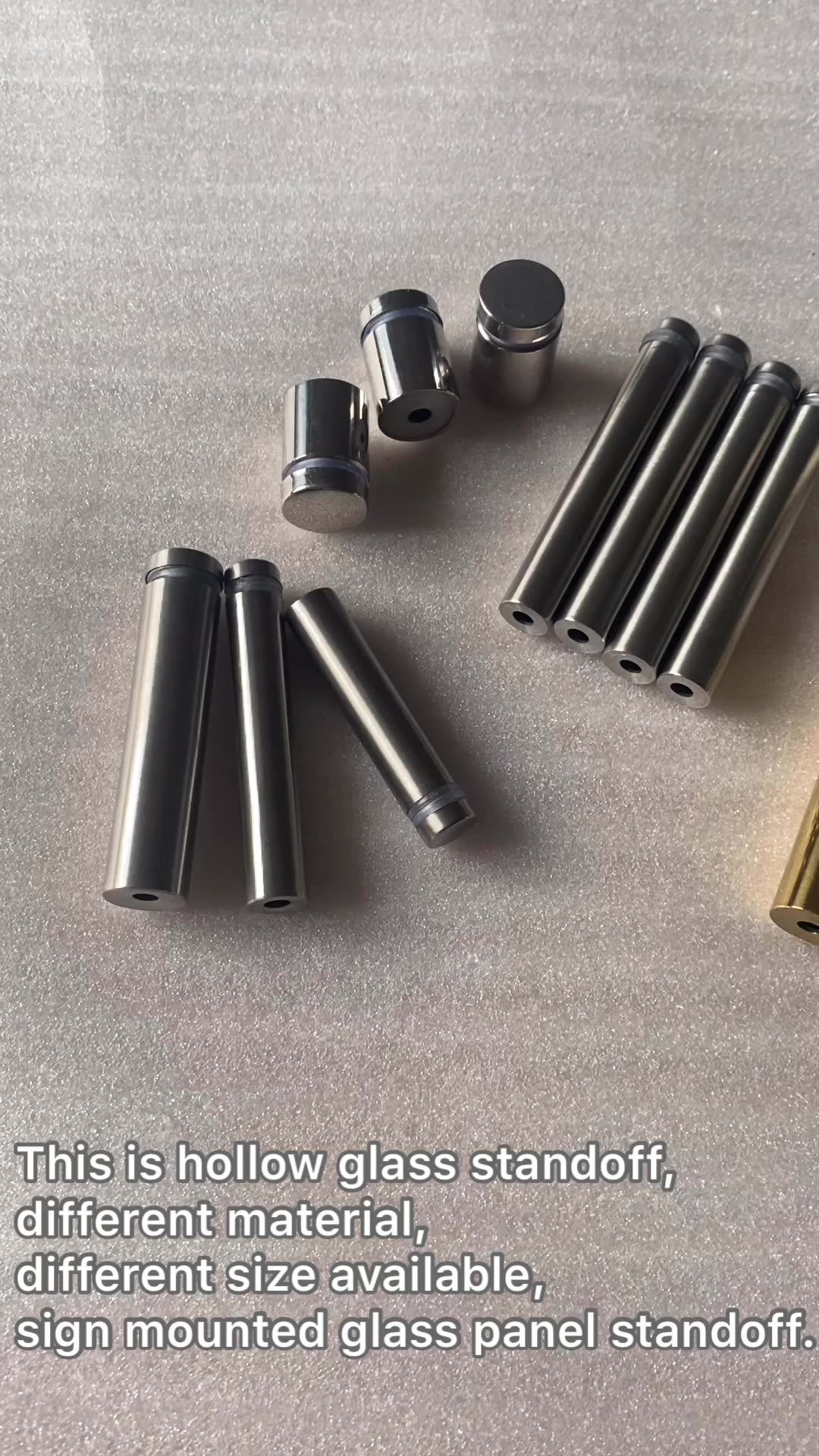 Stainless Steel Glass Panel Standoff Mounts Screw Aluminium Standoff ...