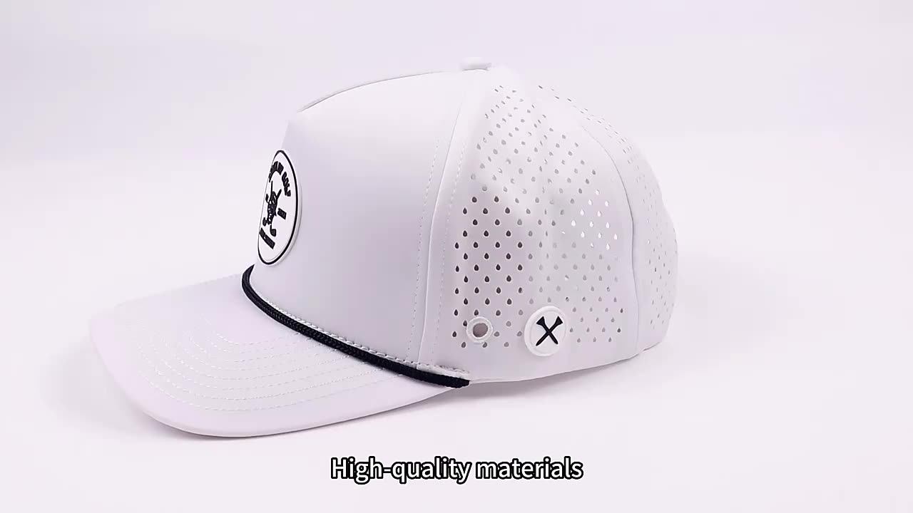 Custom Laser Cut Hole Perforated Waterproof Hat High Quality Waterproof ...