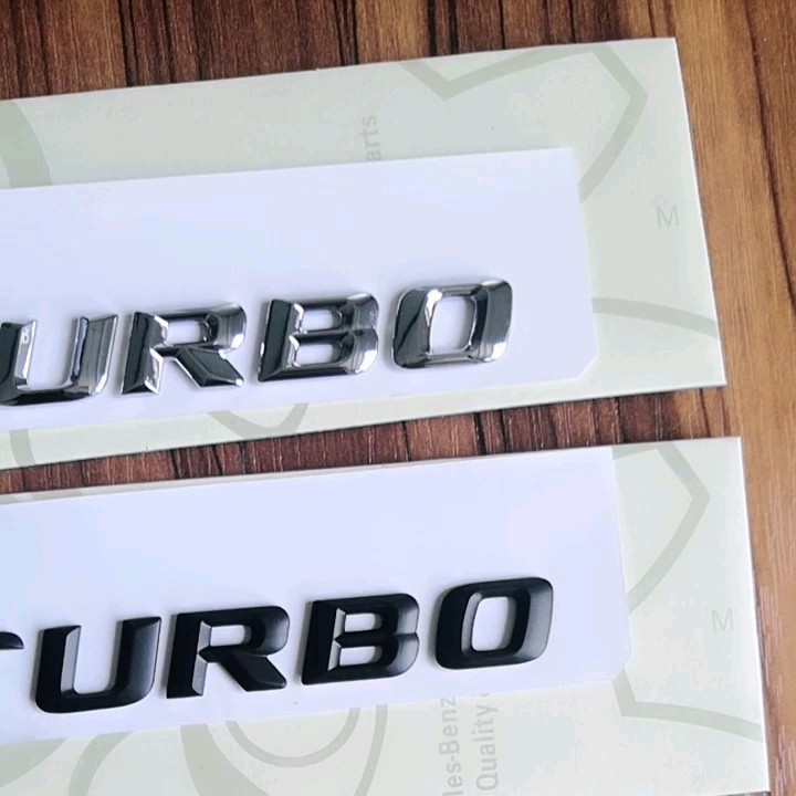 V8 V12 Biturbo Side Fender Sticker Badge Letters Fender Emblems Fit For ...