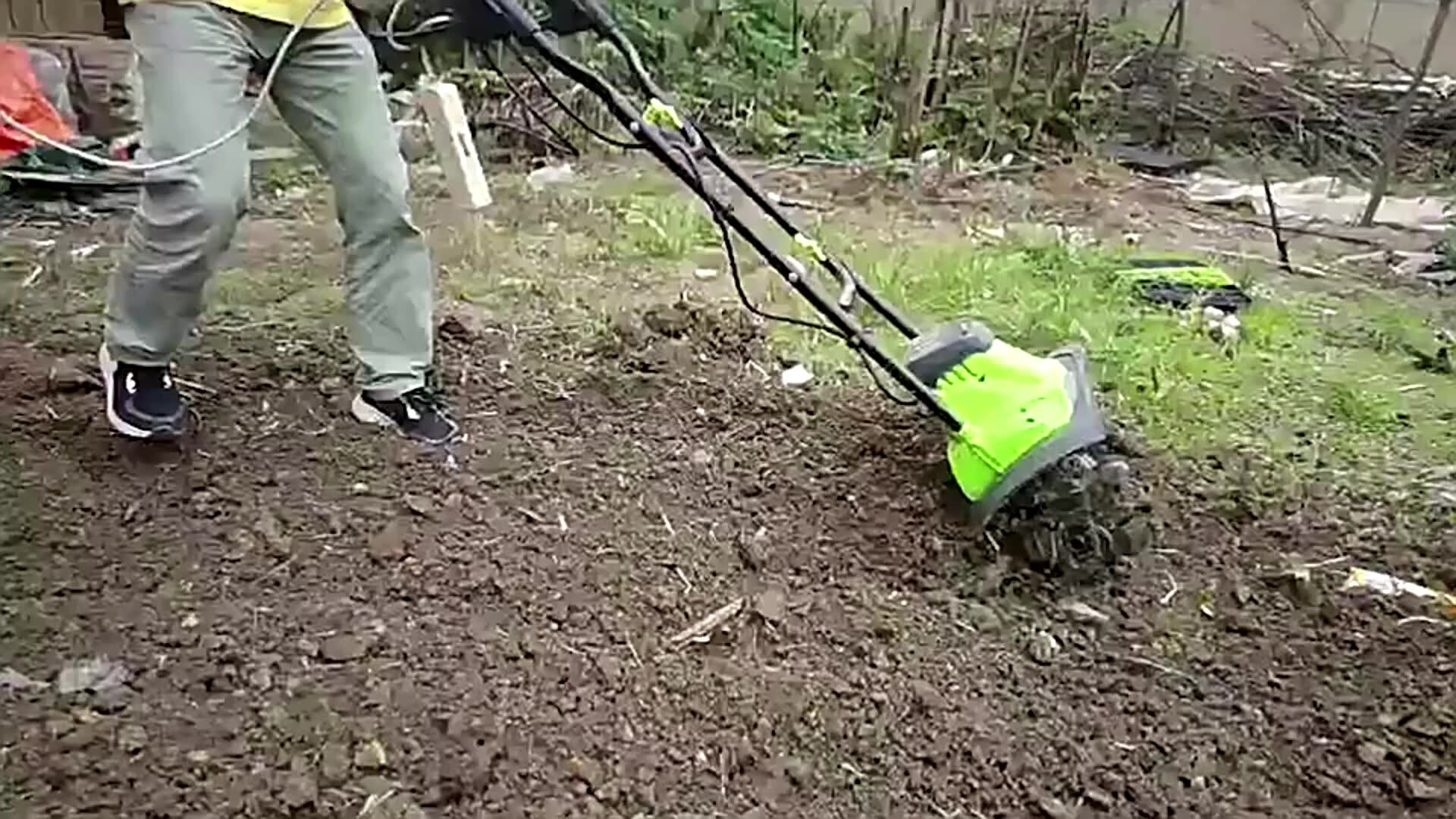 Vertak Portable Mini Tiller Cultivator Garden Cultivator Electric Power ...