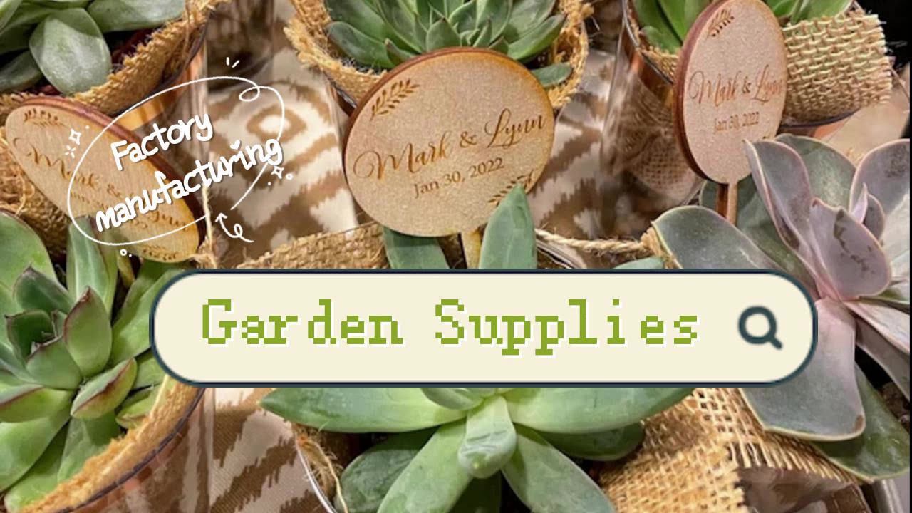 Eco Friendly Garden Tags Bamboo Sign Flowers Plants seeds Herb Garden ...