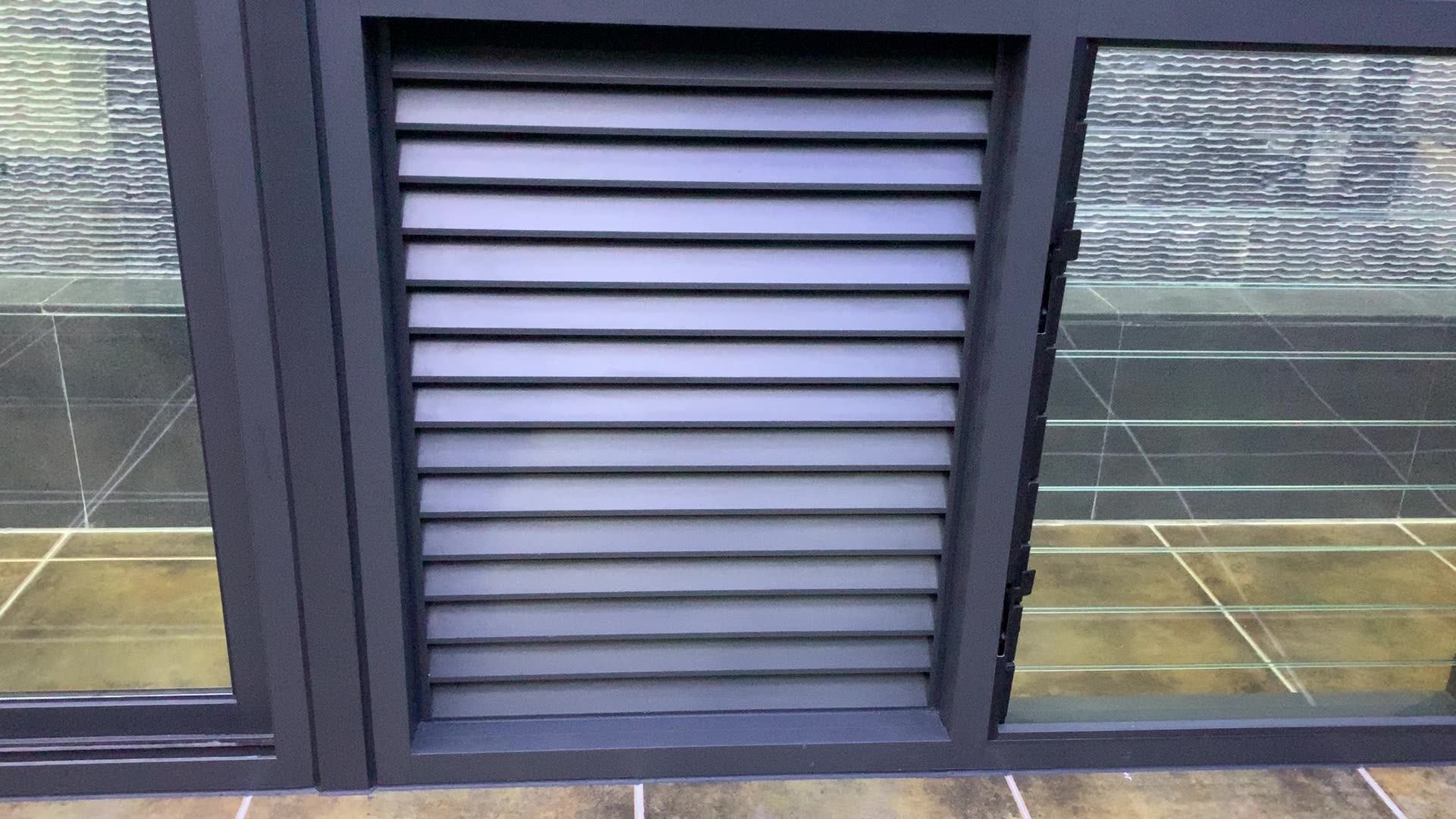 Pvc Residential Security Rollladen Electric Iron Window With Glass ...