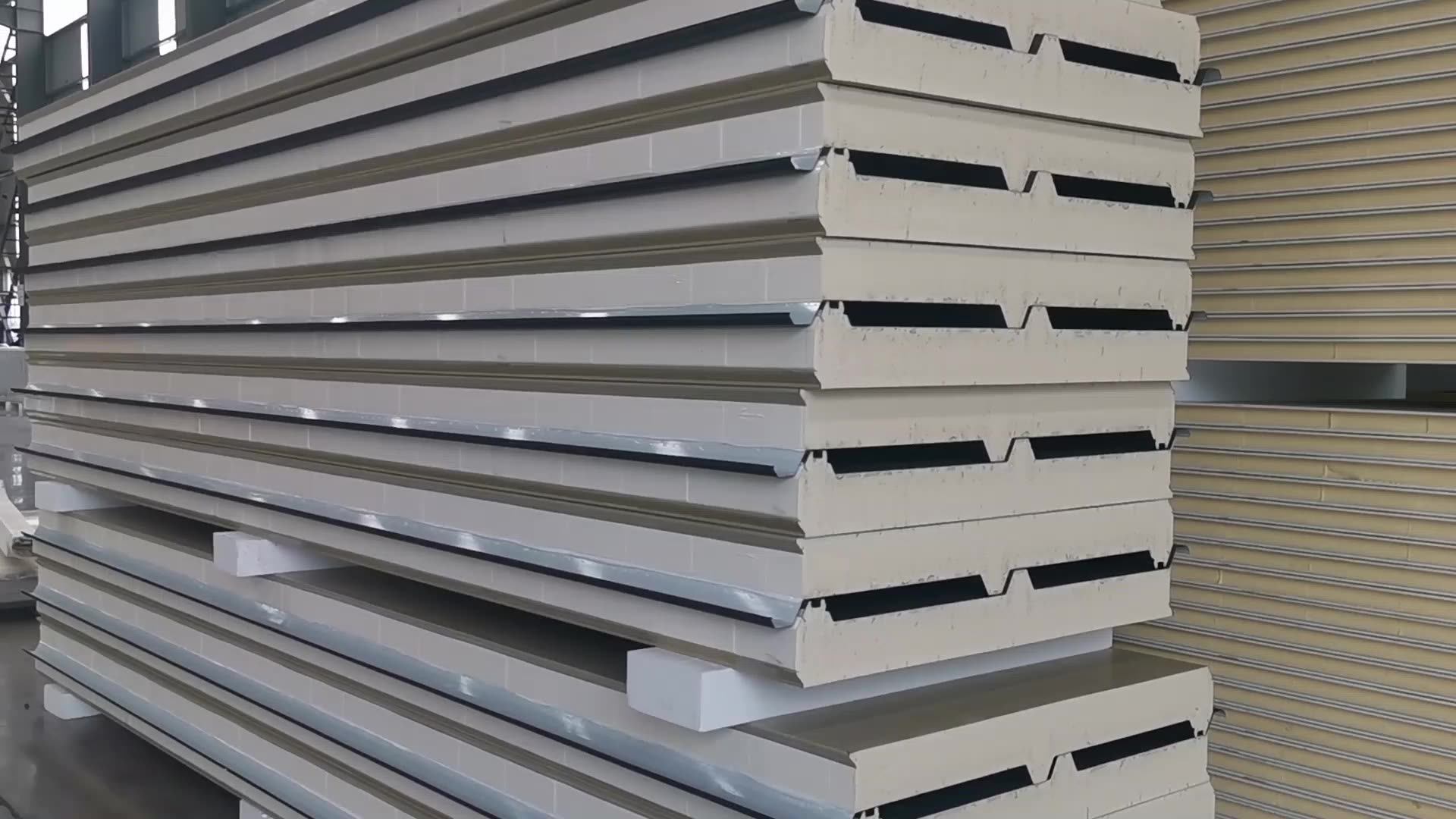 Fireproof Customized Pu Polyurethane Eps Aluminium Zinc Pir Sandwich ...