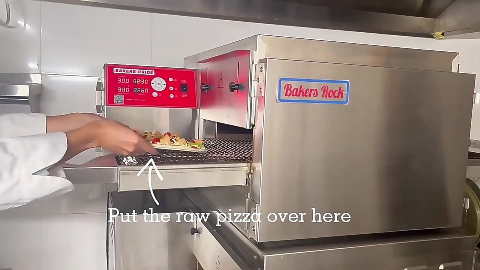 16 " Impingement Automatic Labor Saving Conveyor Pizza Oven Chain ...