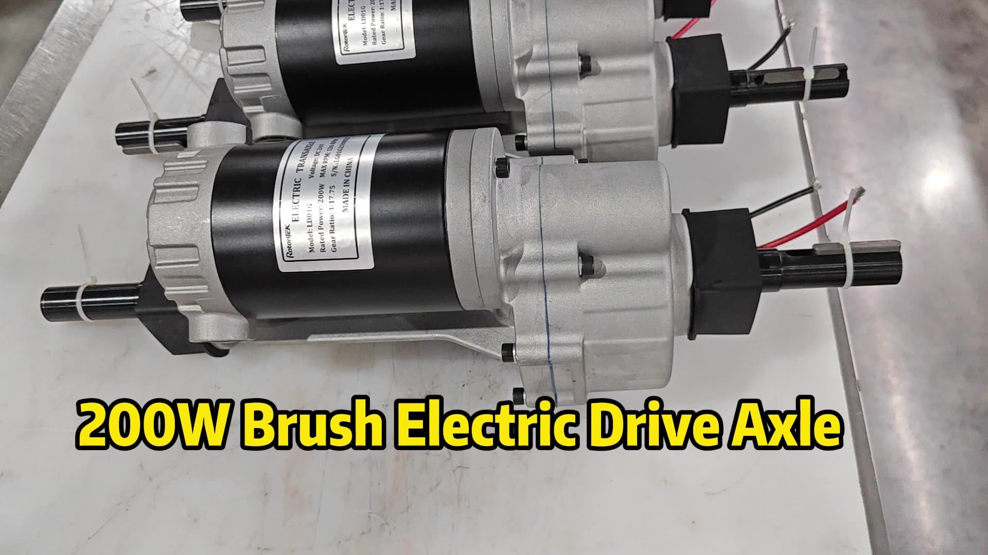 Small Electric Tricycle Rear Axle With 24v Electric Brush Dc Motor ...