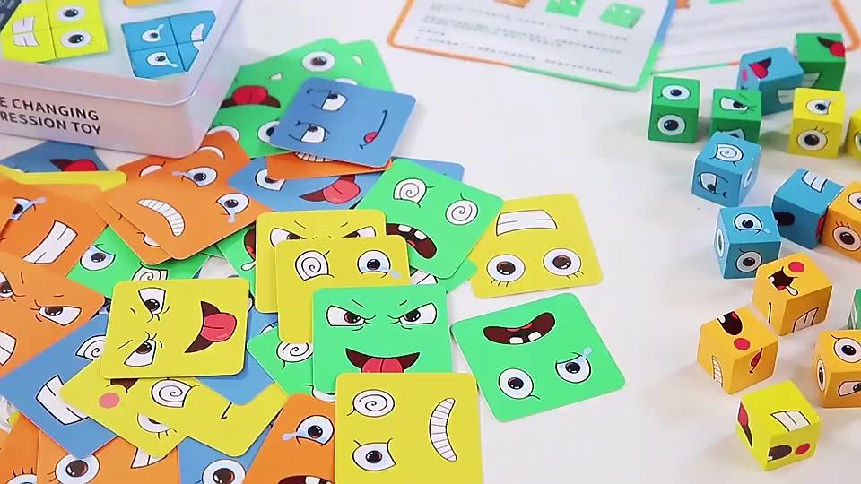 Wholesale 3-6 Years Children Montessori Toys Kids 3d Expression Puzzle ...