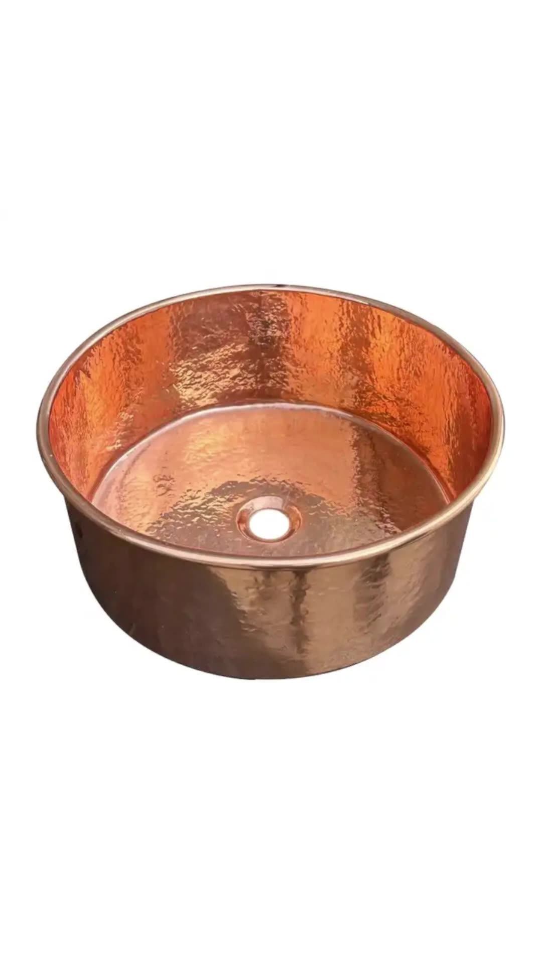 Custom Hand Hammered Texture Copper Luxury Hotel Above Counter Wash ...