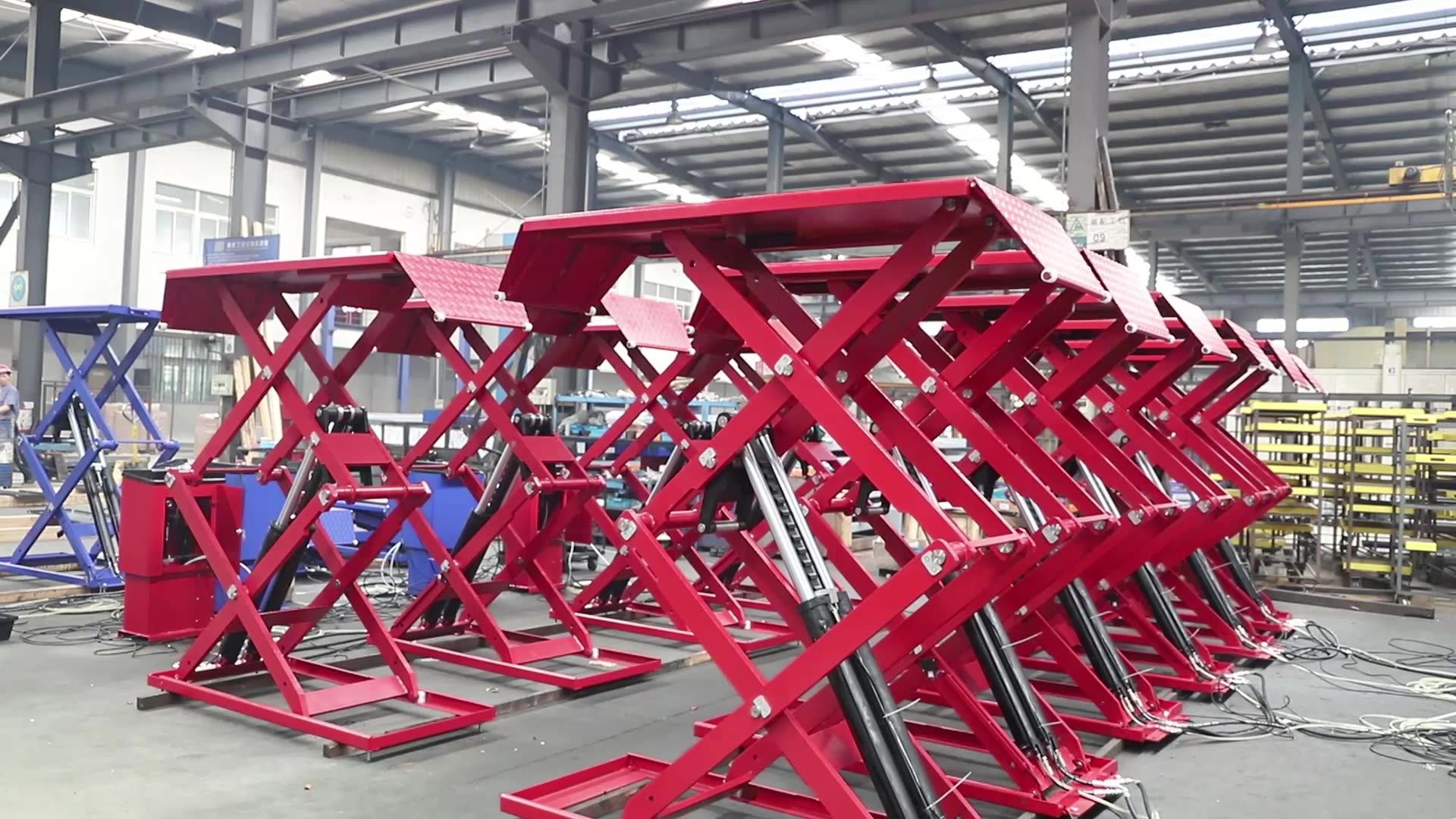 Ue-3.0s/3.5s Low Profile Hydraulic Scissor Lift Car Table Car Lift ...