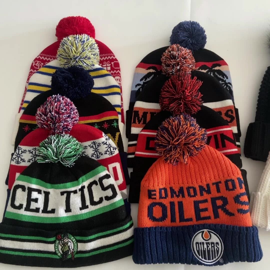 Fashion Toques Customized 3d Embroidery Logo Beanie Seamless Winter Hat ...