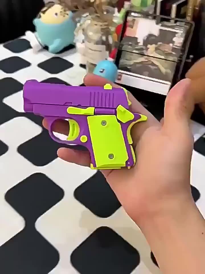 Stress Relief Fidgets Toy Guns Playful Entertainment Toy Practical Joke ...