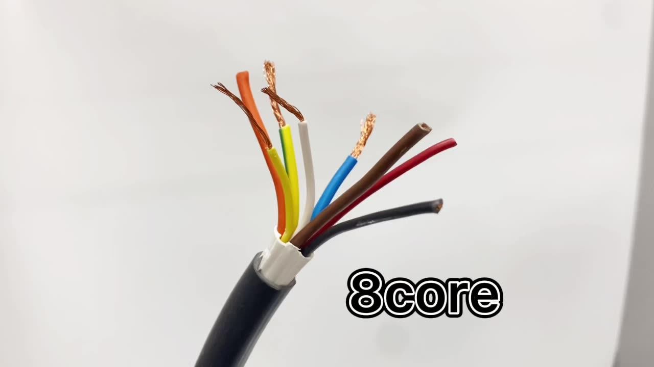 5 Core Power Cable 2.5mm 4mm 6mm 6mm2 Flexible Shielded Or Unshielded ...