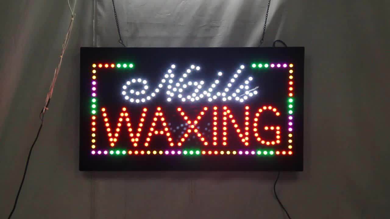 9*19'' Nails Waxing Led Open Sign,Super Bright Eye Catching Advertising ...