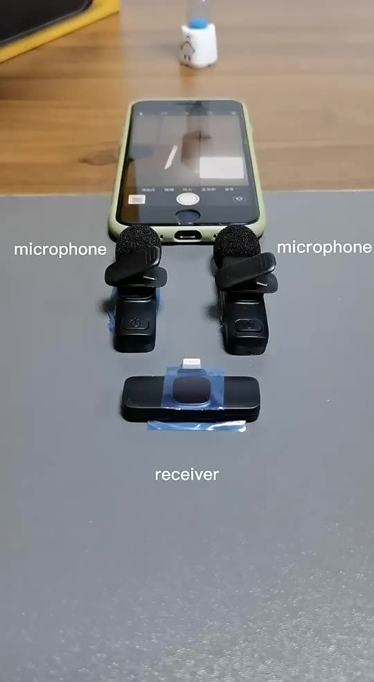 Youtuber Set Portable Lavalier Wireless Microphone Ultra-low Latency ...