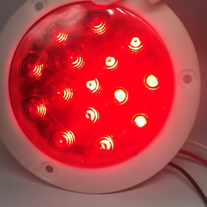 4 Inch Round P2 Red Dot 24 Volt Led Truck Stop Tail Lights - Buy Led ...