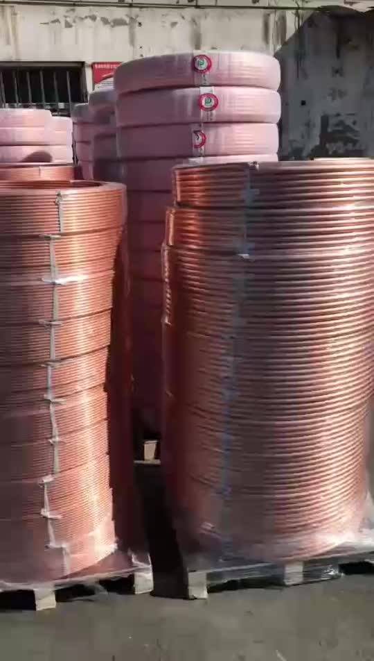 1/4 Ac Copper Tube Coil /air Conditioner Copper Pipe Roll / Tubing Coil ...