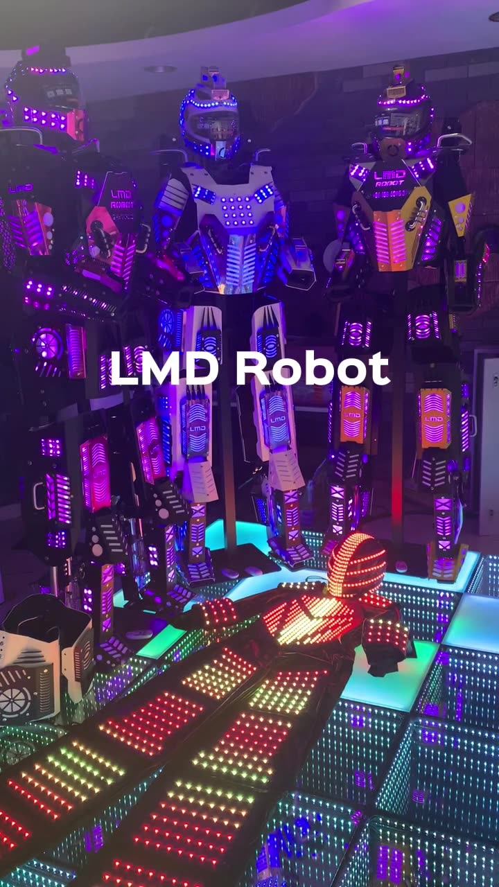 Free Shipping Lmd Led Robot Suits Traje Party Giant Disfraz De Robot Dj ...