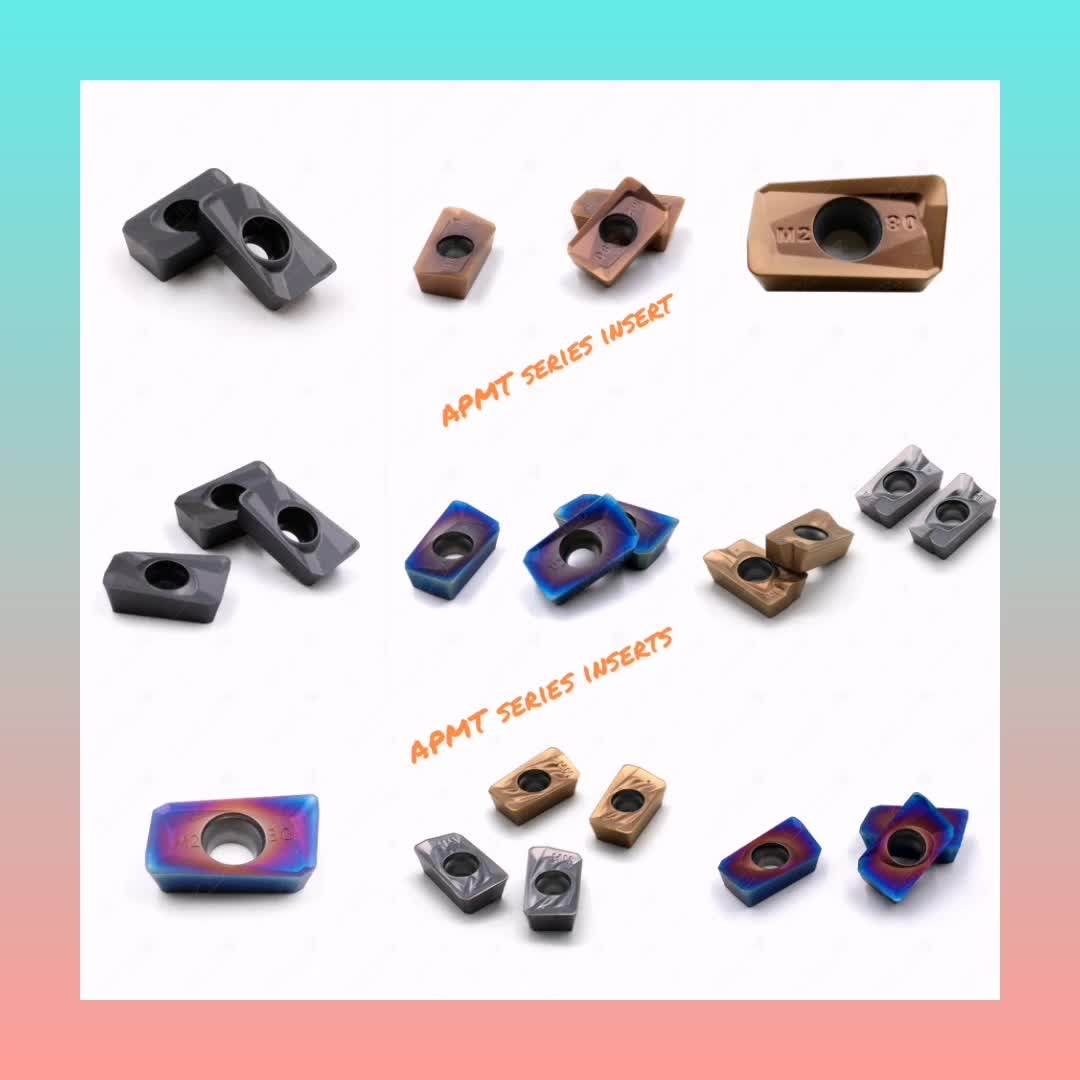 Tungsten Carbide Square Shoulder Milling Insert Apmt1604 With Pvd ...