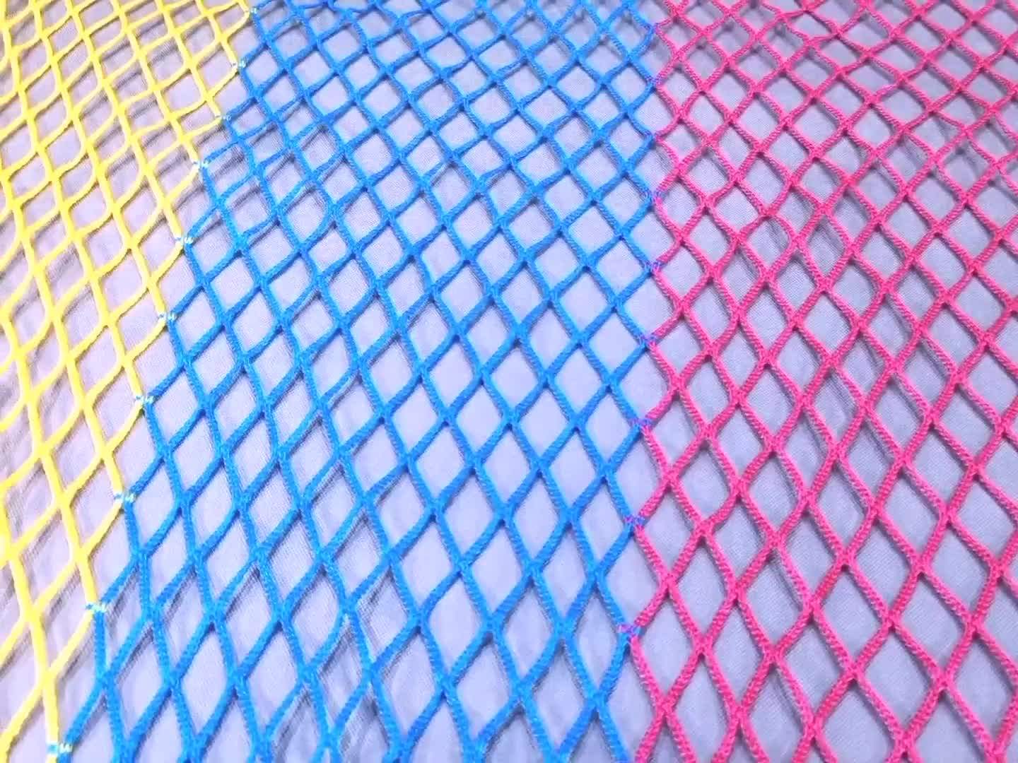 Hot Sale Pe Material Knotless Colorful Rainbow Safety Net For Chidren ...