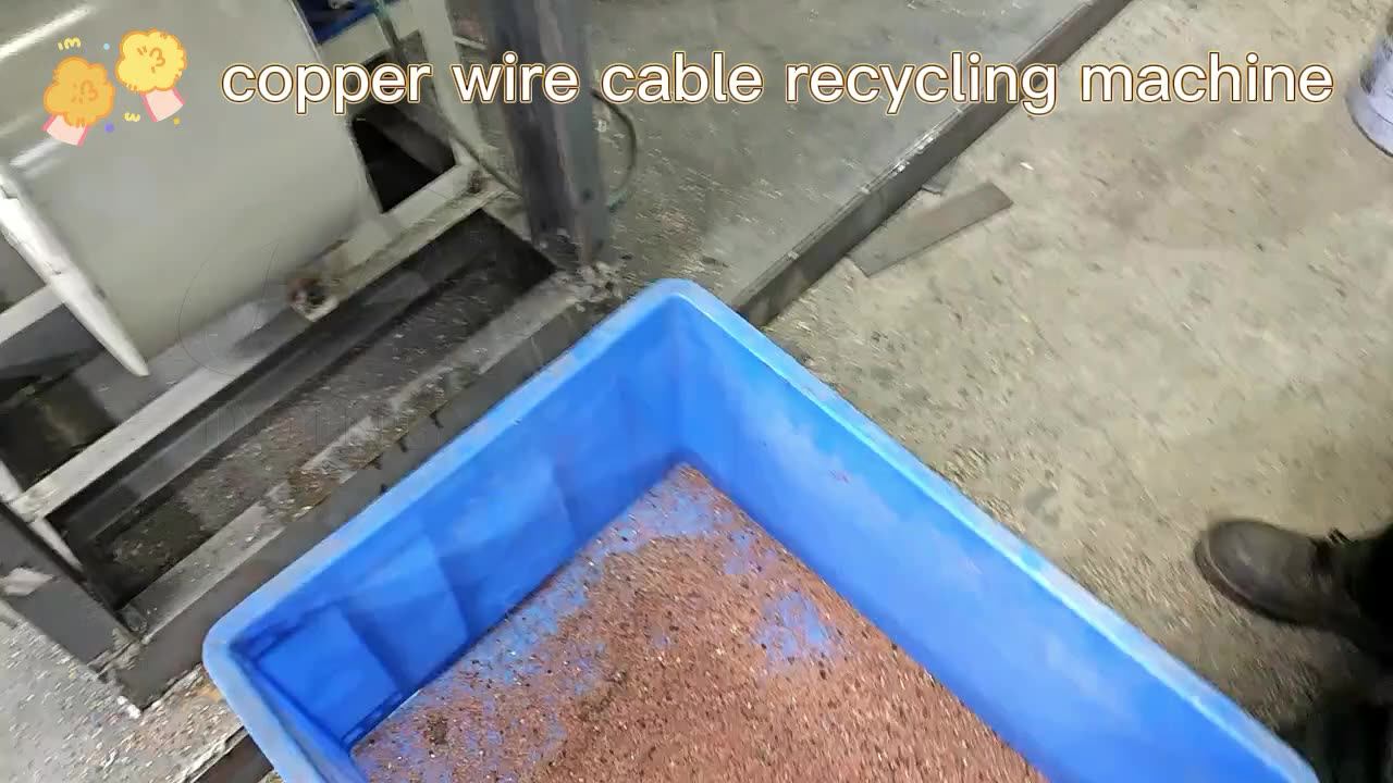 Physical Dry Type Waste Electrical Wire Granulation System Scrap Copper Wire Cutting Separator ...