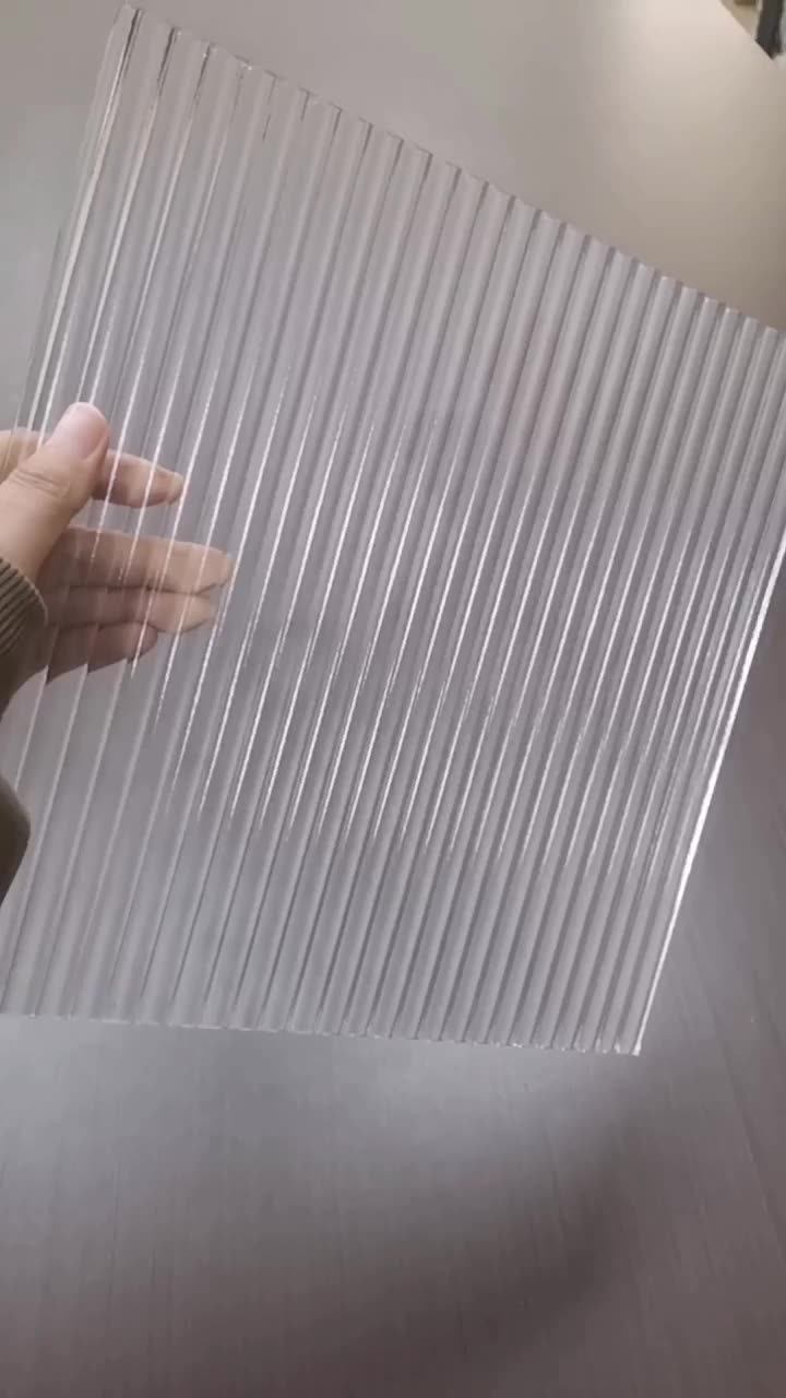 Ultra Clear 5mm 8mm 2100x2440mm Fluted Moru Pattern Glass For ...