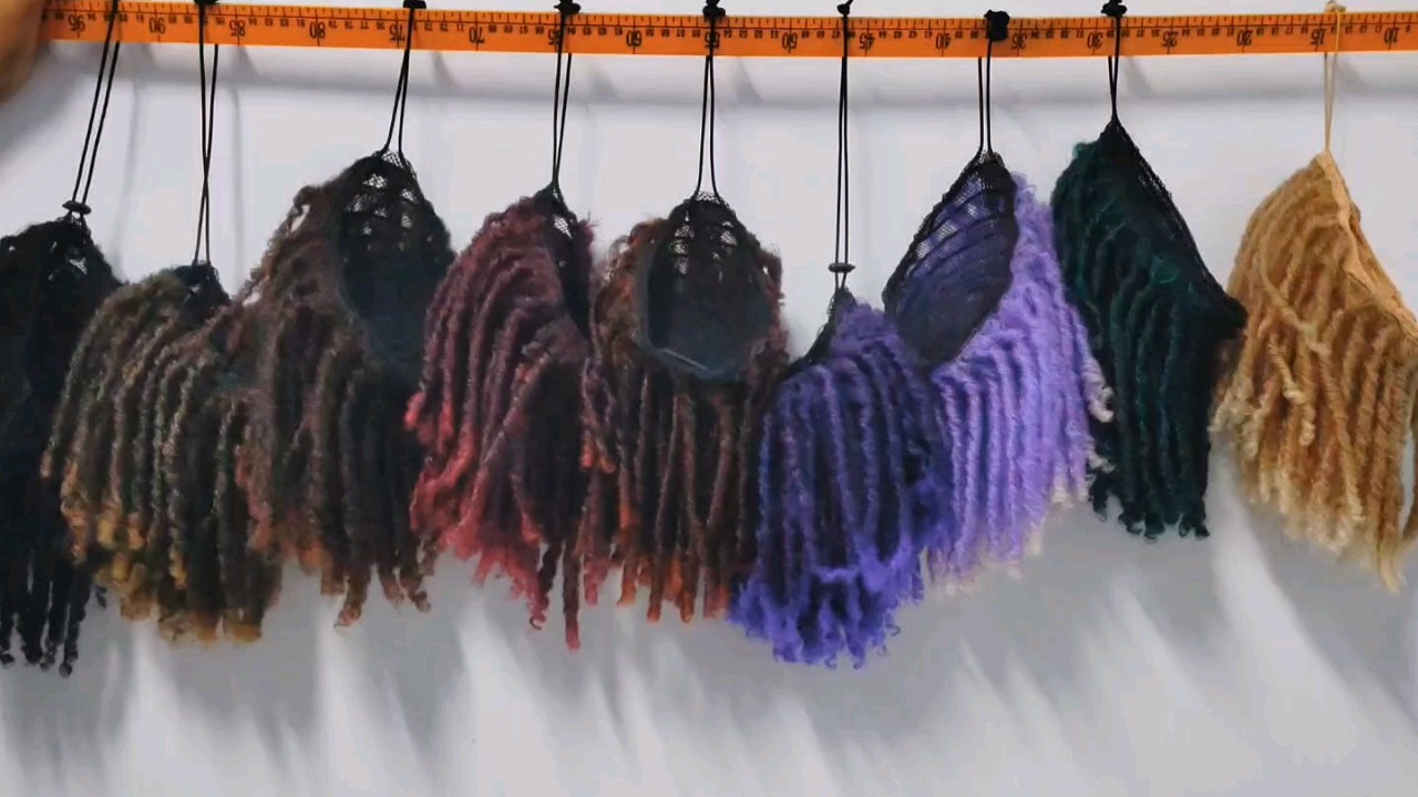 Black Dreadlock Curly Drawstring Ponytail Hair Extensions Dreadlock ...