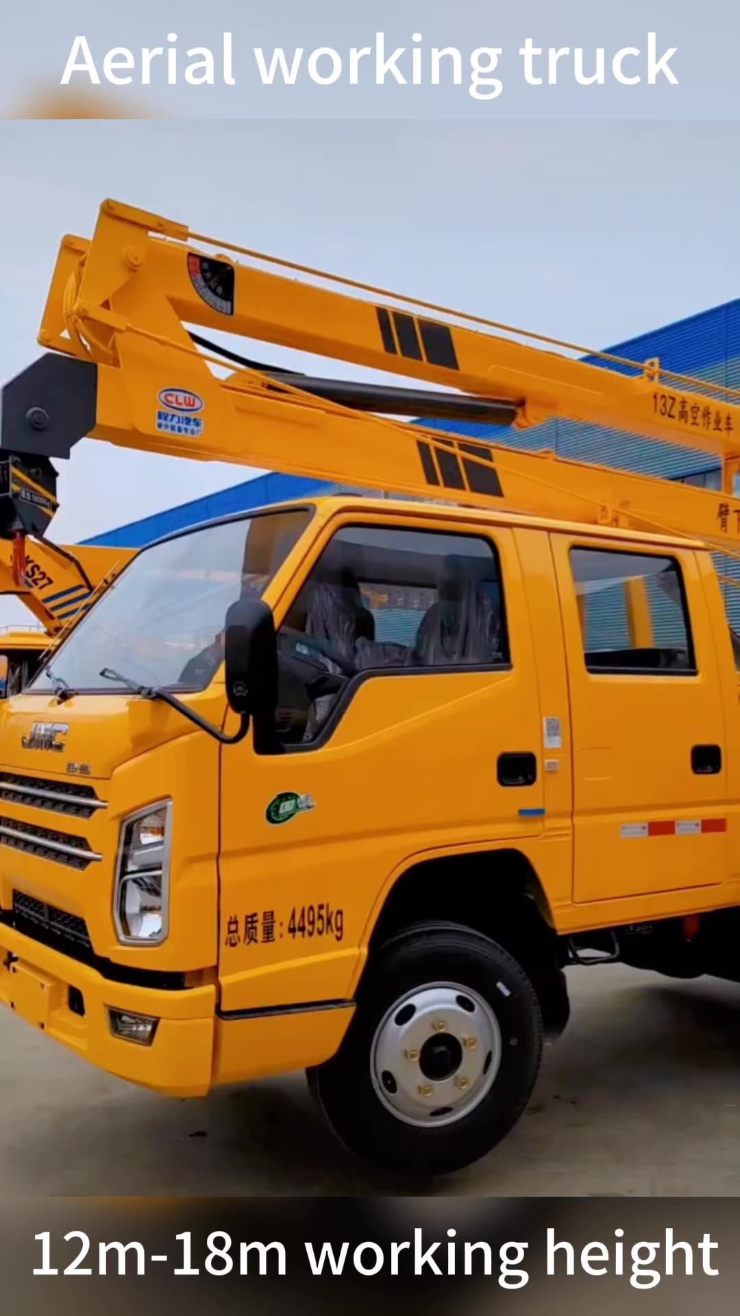 16m Bucket Truck Aerial Working Platform Folding Arm Mounted Skylift ...