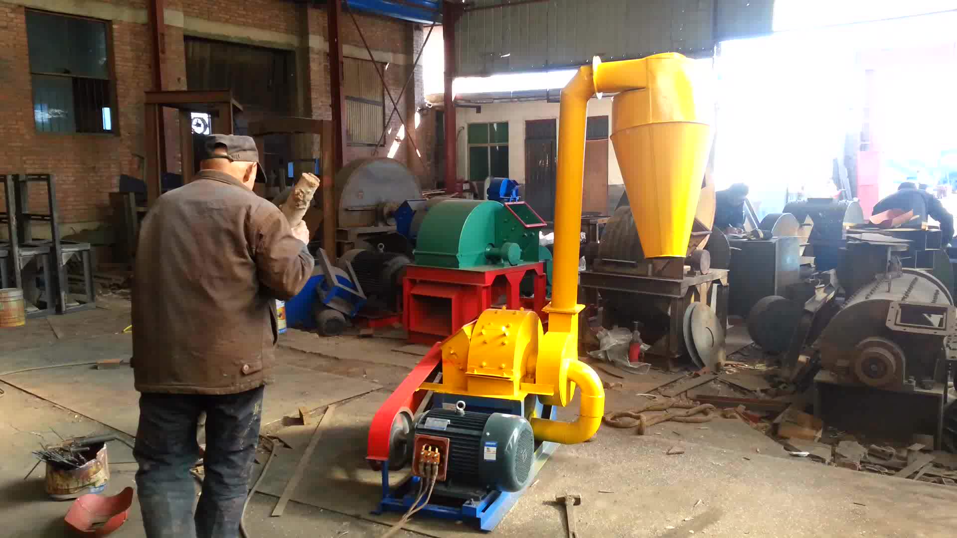 Waste Tree Branch Crusher/wood Crusher Machine With Cyclone - Buy Wood ...