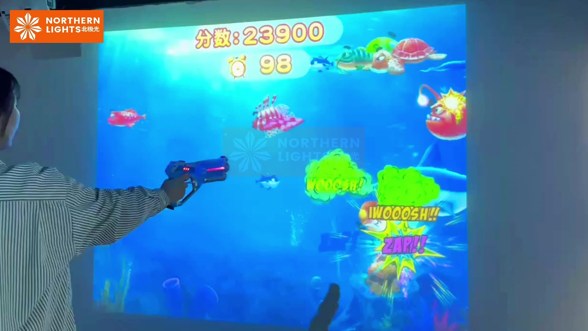 Northern Lights Ball Smashing Interactive Wall Children's Smash Ball ...