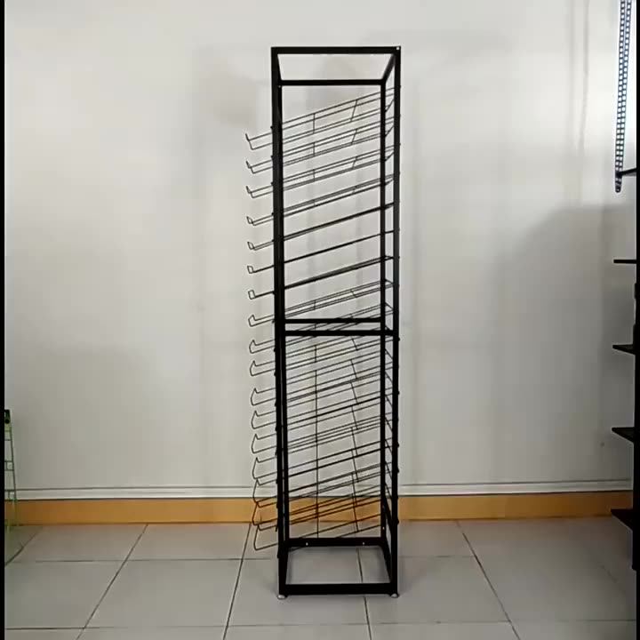Custom Metal Paper Display Rack Scrapbook Wired Display Rack Stand A4 ...