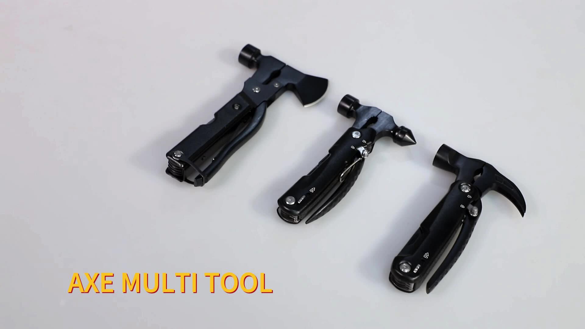 15in1 Multi Tool Axe Hammer Multitool Pliers Knife Blade Screwdriver ...