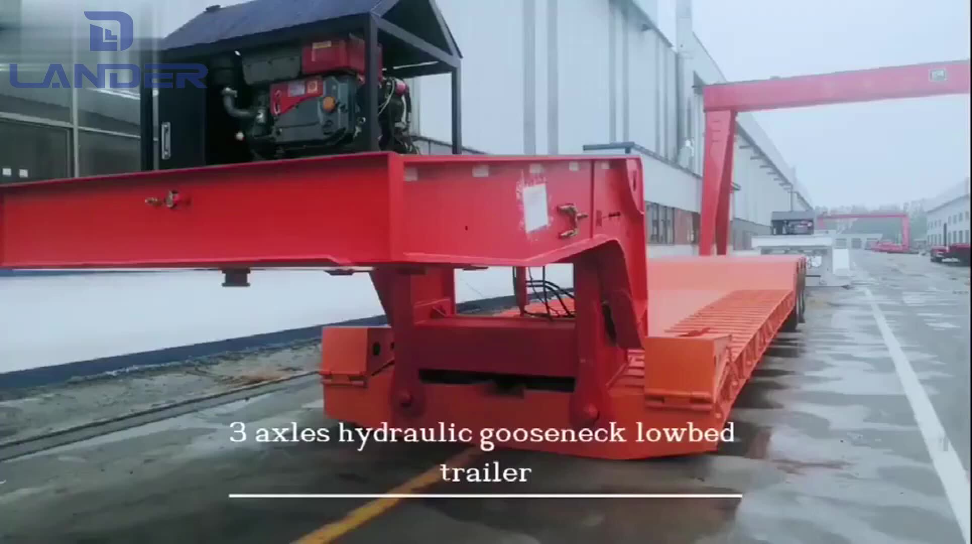 Heavy Duty Low Bed Trailers Can Be Customized To Transport Heavy ...