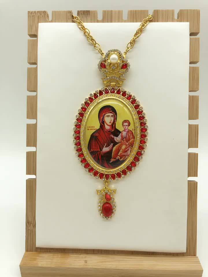 Catholic Orthodox Cross Pendant Big Badge Cross Necklace Handmade Cross ...