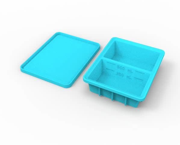 2020 New Soup Cubes Extra-large Silicone Freezing Tray With Lid,Large ...