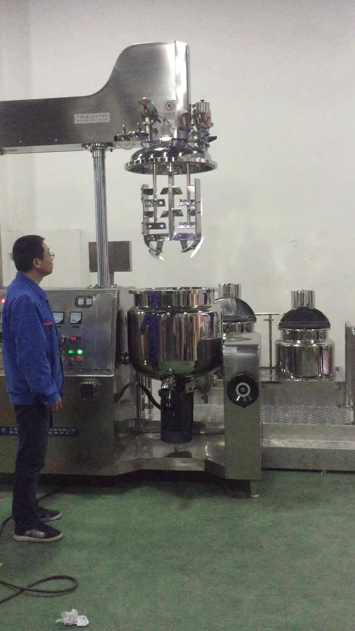 Cosmetic Manufacturing Machinery Vacuum Emulsifying Mixer For Skin ...