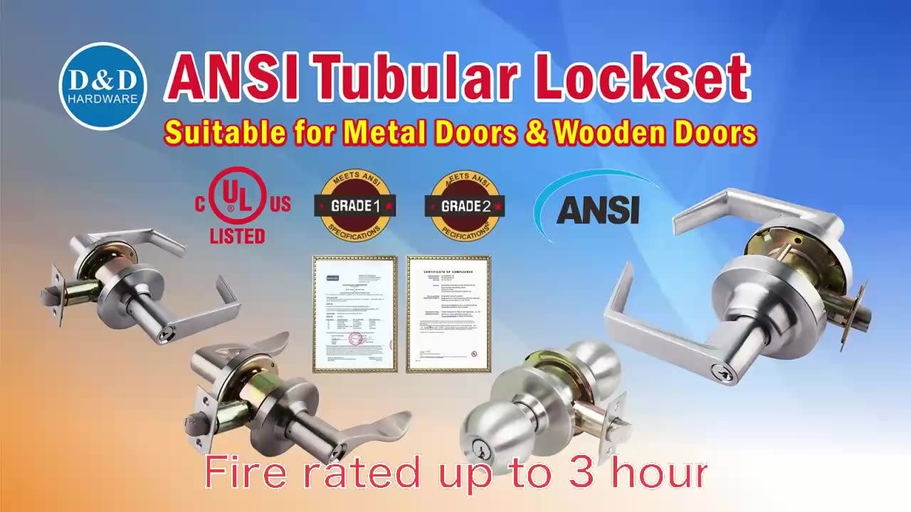 Good Quality Ul Zinc Alloy Ansi Grade 2 Safety Fire Rated Indoor Entry ...