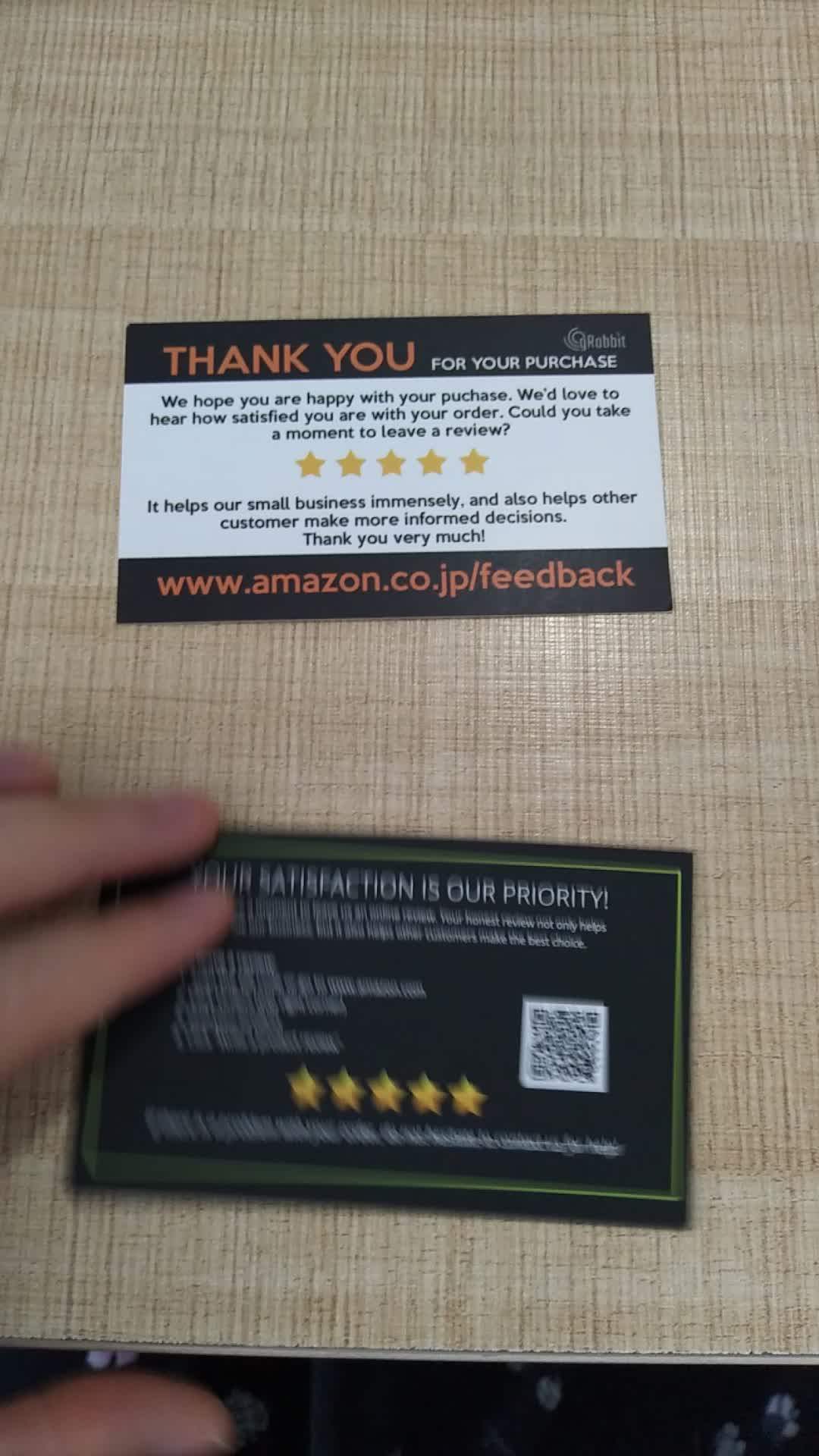 High Quality Full Color Flyer Insert Card Printing For Amazon Products ...