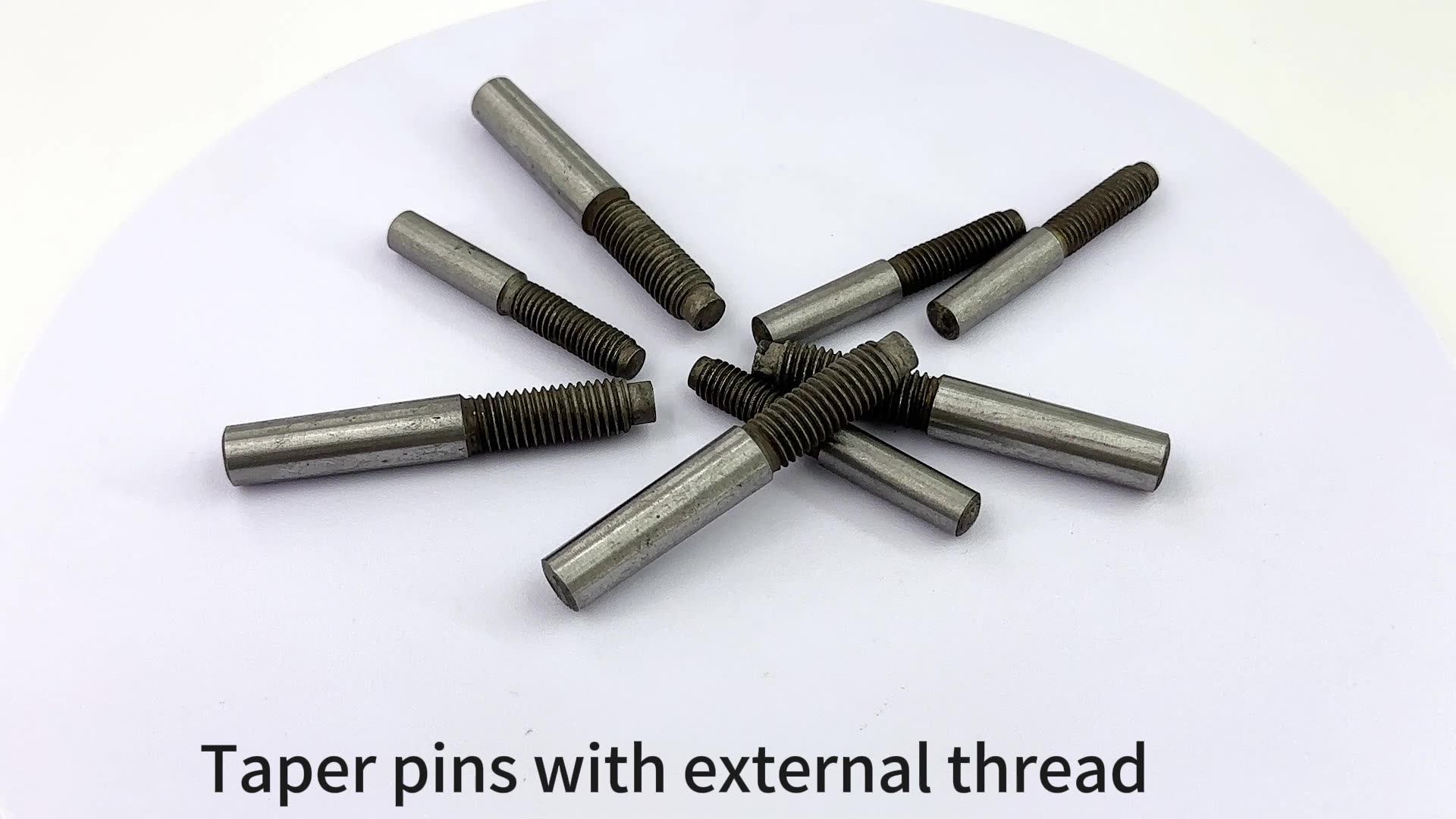 Steel Taper Pins With Threaded End Stainless Steel Taper Pin Customized ...