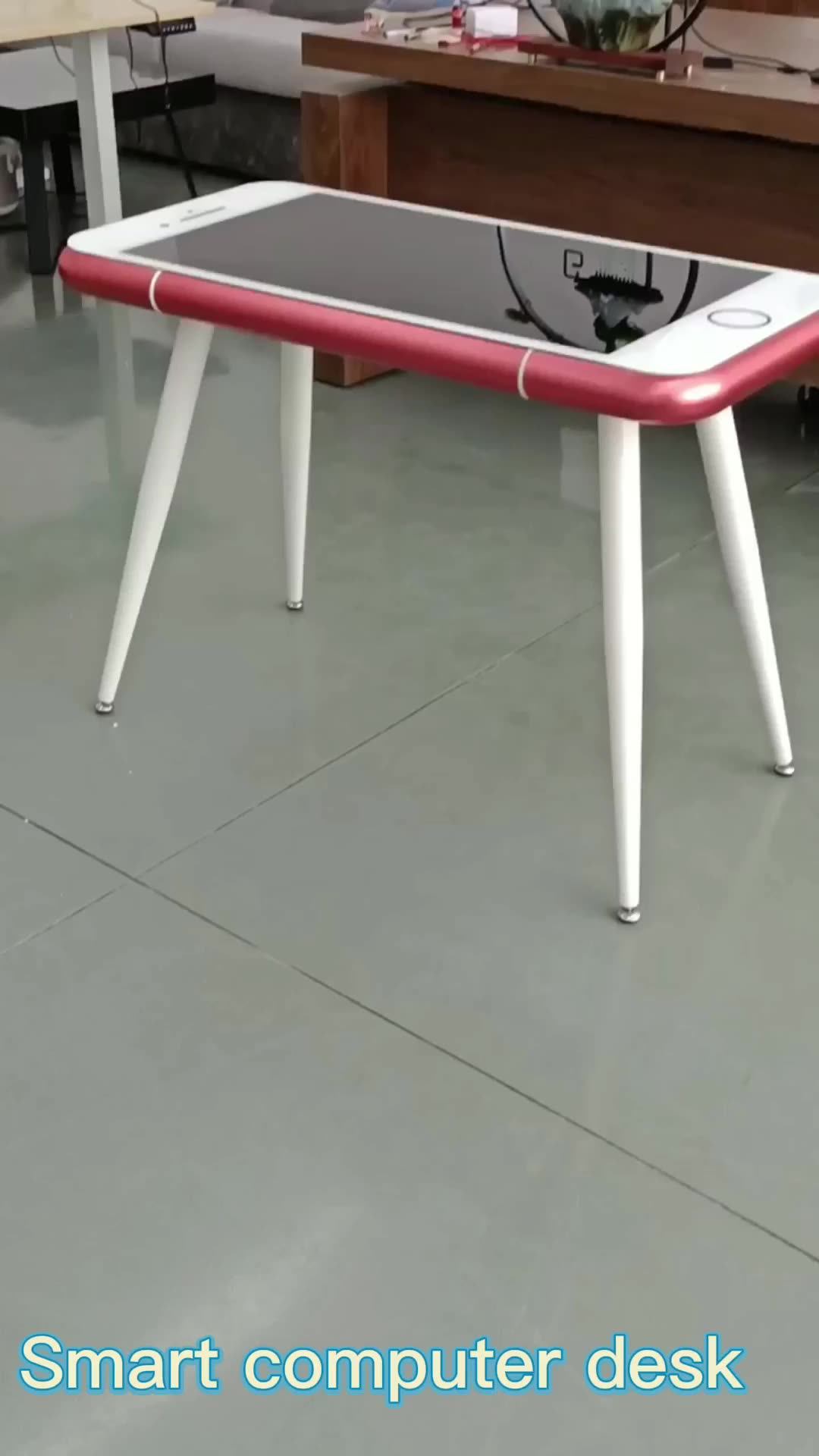 Modern Smart Office Desk Pc Design Computer Gaming Desk Table With ...