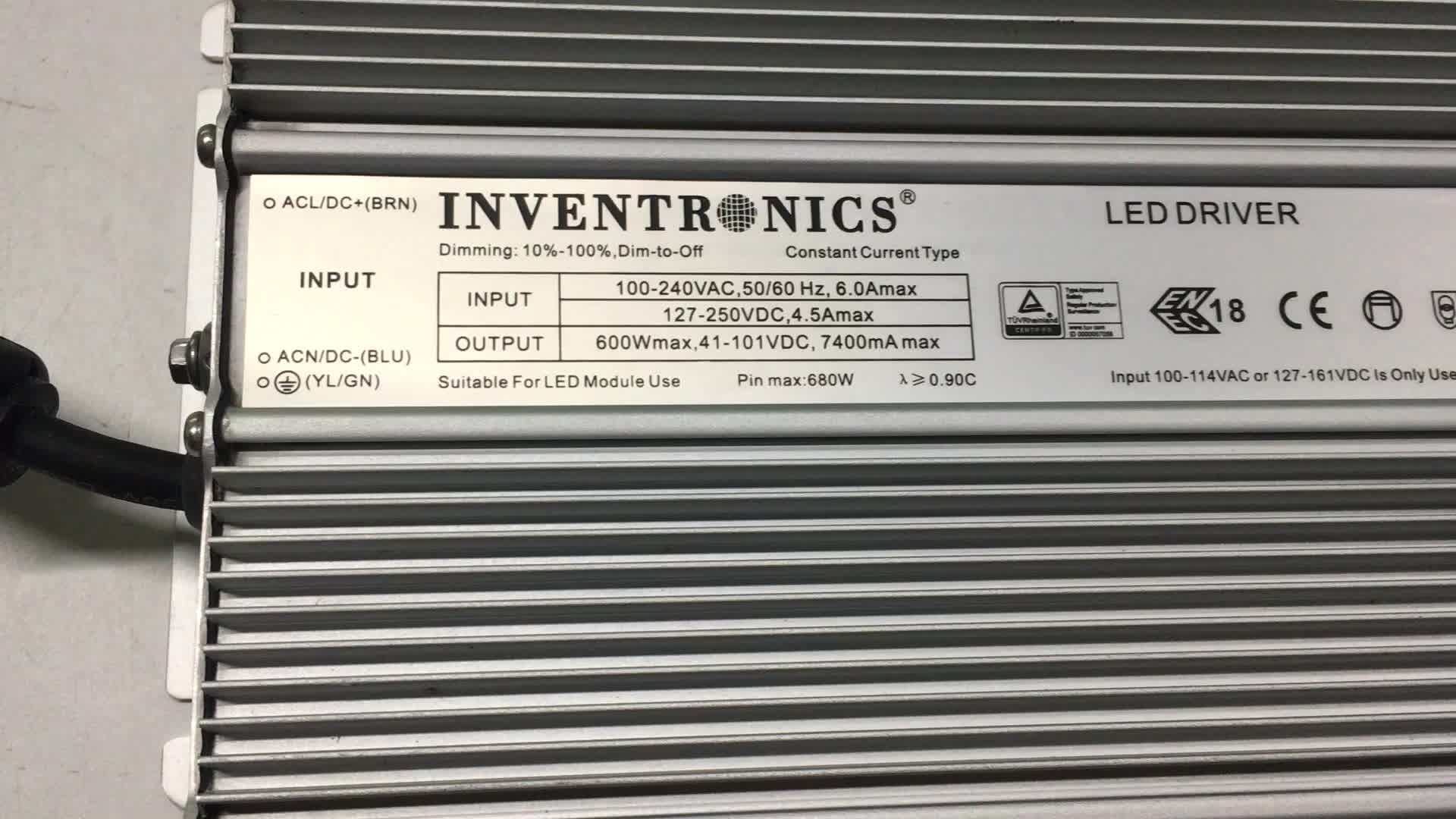 Inventronics 600w Dali 600 Watt Eud-600 Eud 600w Driver Dimmable ...