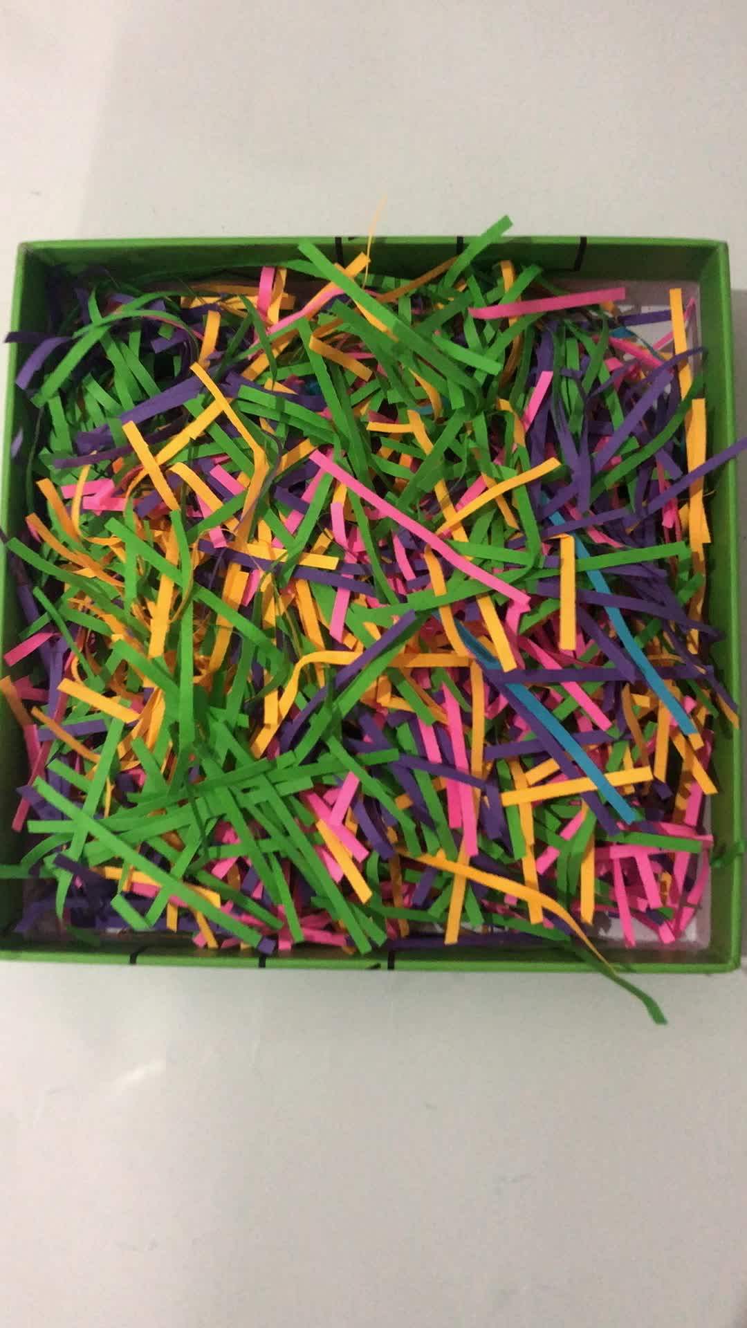 Mixed Color Plain Shreded Scrip Paper For Wedding - Buy Shredded Paper ...